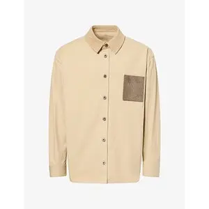 Loewe Suede Patch Cotton Overshirt