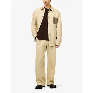 Loewe Suede Patch Cotton Overshirt