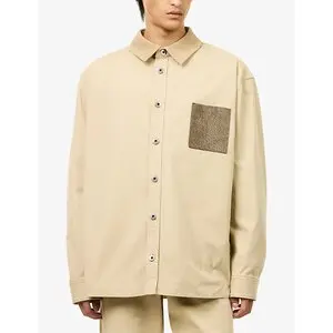 Loewe Suede Patch Cotton Overshirt