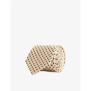 TOM FORD Dot-print Silk Tie - Beige