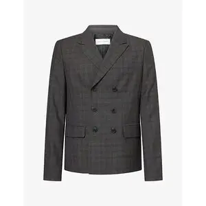 Dries Van Noten Double-breasted Notch-lapel Wool Blazer - Brown