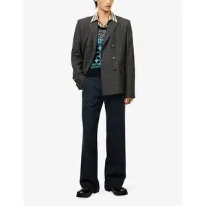 Dries Van Noten Double-breasted Notch-lapel Wool Blazer