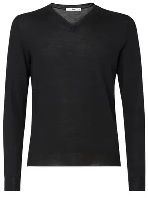 Fendi Slim Fit Wool Sweater - Black