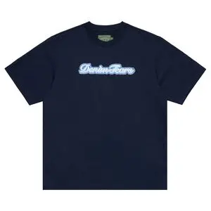 DENIM TEARS Hollis Font Tee 'navy - Blue