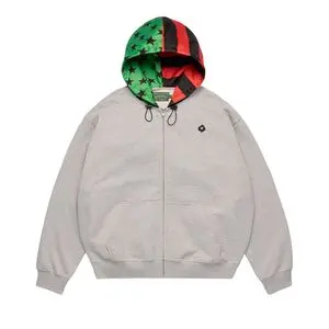 DENIM TEARS Pan African Peace Wreath Zip Up Hoodie