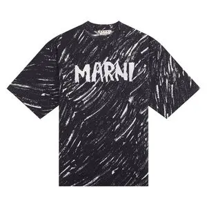 Marni Placed Scribble Logo T-shirt