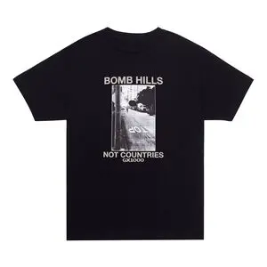 GX1000 Bomb Hills Not Countries Tee /grey - Black