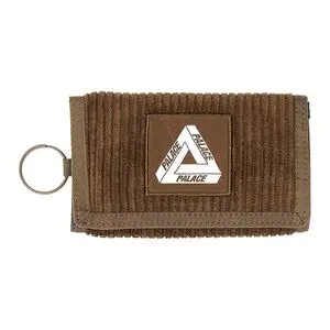 PALACE Corduroy Tri Wallet - Brown