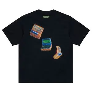DENIM TEARS Two-way Pager Tee - Black