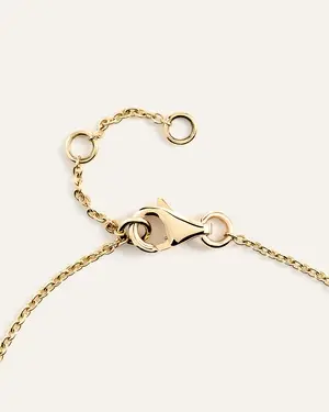 Quince 14k Gold Birthstone Solitaire Bezel Bracelet - Garnet