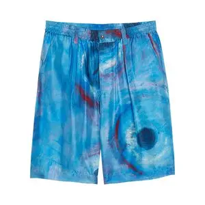 Marni Haboutai Silk Bermuda Shorts 'cobalt