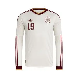 Adidas Spain 26 Away Authentic Yamal Long Sleeve Jersey 'off /soccr-seu-snj - White