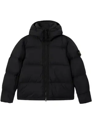 Stone Island Nylon Down Jacket - Black