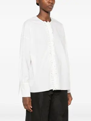 SUSANNE BOMMER Ruffled Cotton Blouse