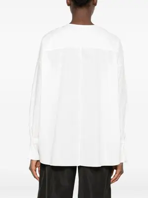 SUSANNE BOMMER Ruffled Cotton Blouse