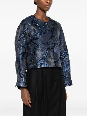 SUSANNE BOMMER Flower Crewneck Jacket