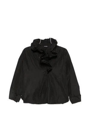 SUSANNE BOMMER Ruffled Taffetas Blouse - Black