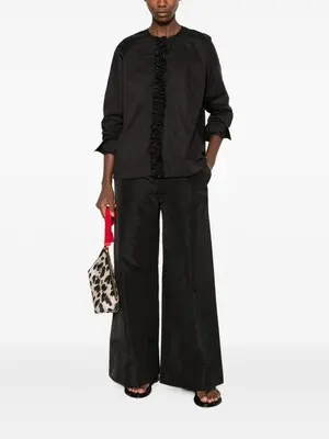 SUSANNE BOMMER Ruffled Cotton Blouse