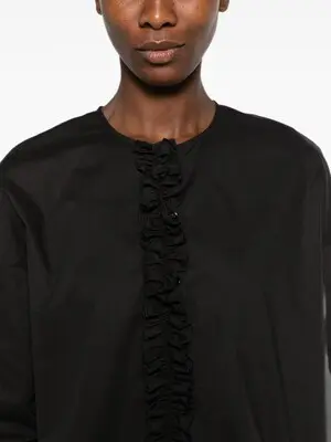 SUSANNE BOMMER Ruffled Cotton Blouse