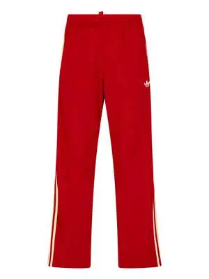 Adidas Track Pants With Side Stripes - Red