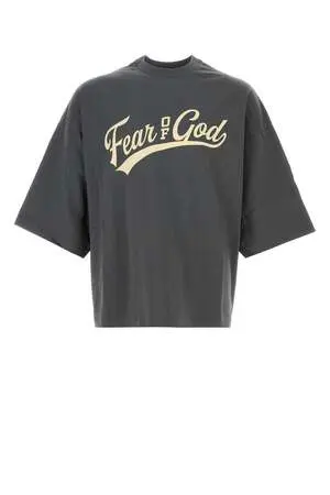 Fear Of God Dark Oversize Cotton T-shirt - Grey