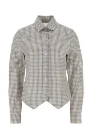 MAISON MARGIELA Embroidered Cotton Shirt - Checked