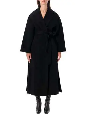 BY MALENE BIRGER Belted Wool Wrap Coat