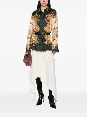 Zimmermann Valiant Printed Silk Shirt