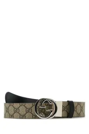 Gucci Gg Supreme Fabric Reversible Belt, 3.5 Cm