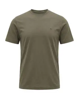 BOSS BLACK Crewneck T-shirt With Chest Logo - Open Green