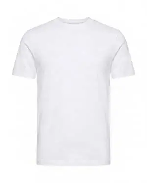 BOSS BLACK Crewneck T-shirt With Chest Logo - White