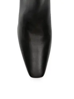 TOTEME Leather Heel Ankle Boots