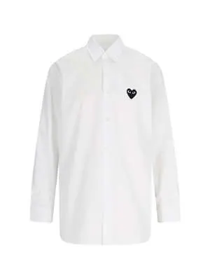 Play Comme Des Garcon 100% Cotton Graphic T-shirt - White
