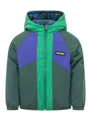 BOBO CHOSES Almost Moiré All-over Reversible Anorak Jacket