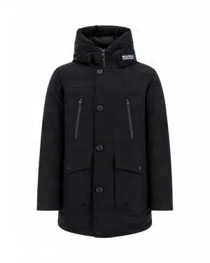 Woolrich Hooded Insulated Parka Coat - Black