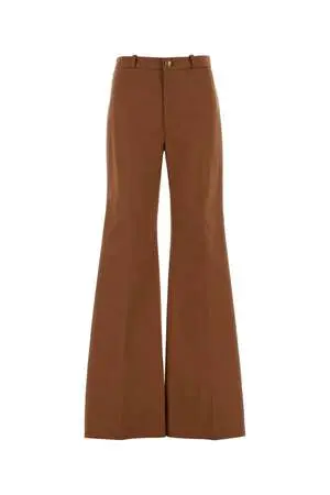 Chloé Wide-leg Cotton Pants - Red