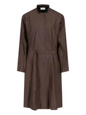 LEMAIRE Long-sleeve Belted Shirt Dress