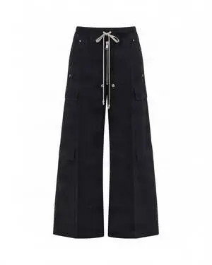 Rick Owens Wide-leg Cargo Trousers - Black