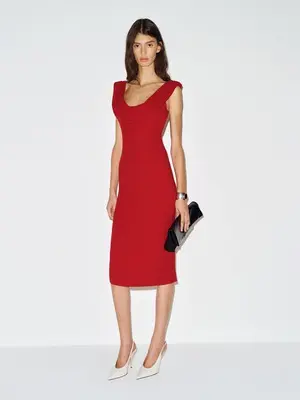 REFORMATION Elliana Dress - Red