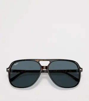 Ray-ban Tortoiseshell Bill Square Aviator Sunglasses