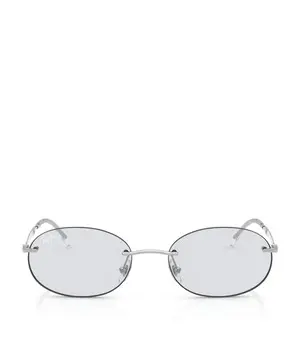 Ray-ban Rb3767 Metal Oval Sunglasses