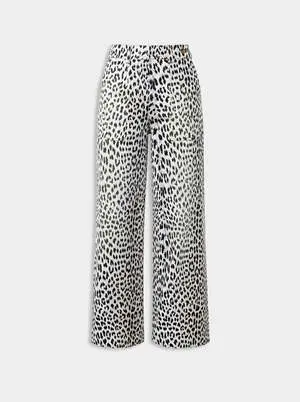 CALLAS MILANO Lori Wide Leg Pant Cheetah