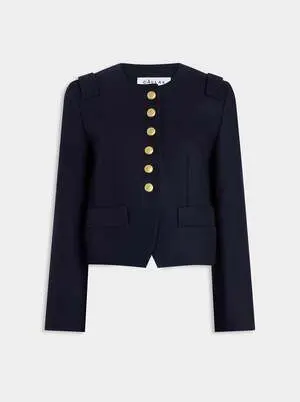 CALLAS MILANO Aubrey Cropped Jacket - Navy