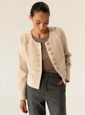 FW26 Callas Milano Aubrey Cropped Jacket
