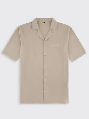 WALKER & HUNT Short Sleeve Seersucker Shirt