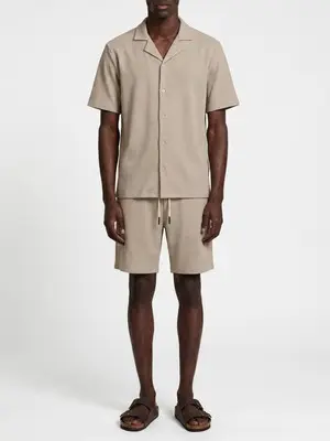 WALKER & HUNT Short Sleeve Seersucker Shirt