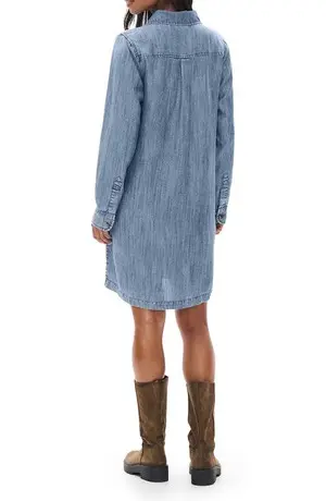 HATLEY Acid-washed Popover Dress