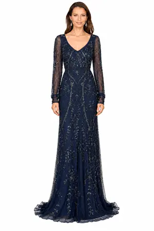 LARA NEW YORK Beaded Gown