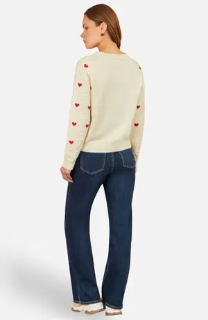 YUMI Embroidered Heart Jumper