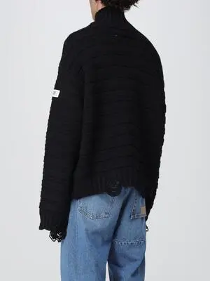 MAISON MARGIELA High Neck Distressed Knit Sweater